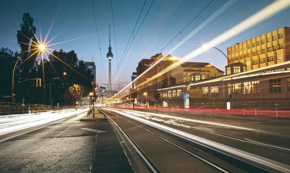 Vícedílný obraz Panoramatický Výhled Na Ulice Berlína Nedostatek Nedostatek Přírodní plátno 200x120