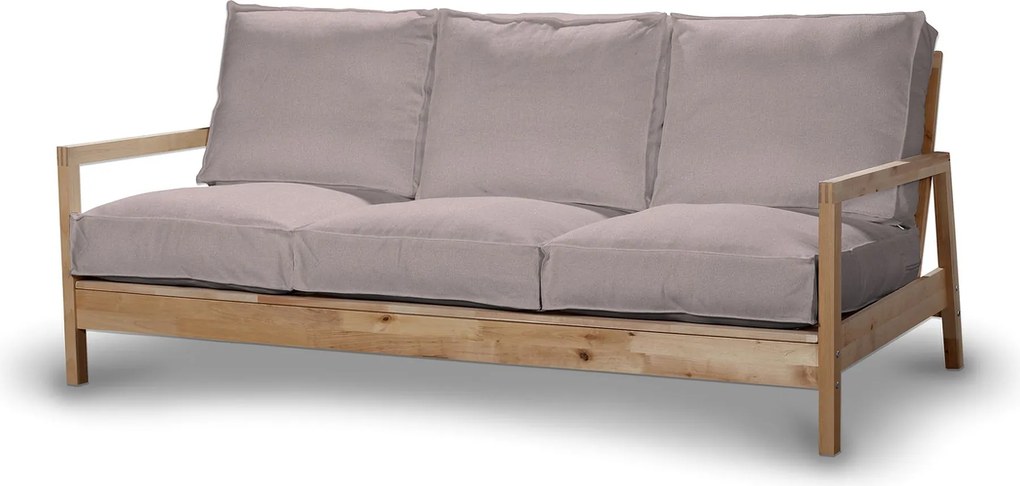 Potah na pohovku IKEA  Lillberg 3-místná nerozkládací barva růžová látka pletený vzor
