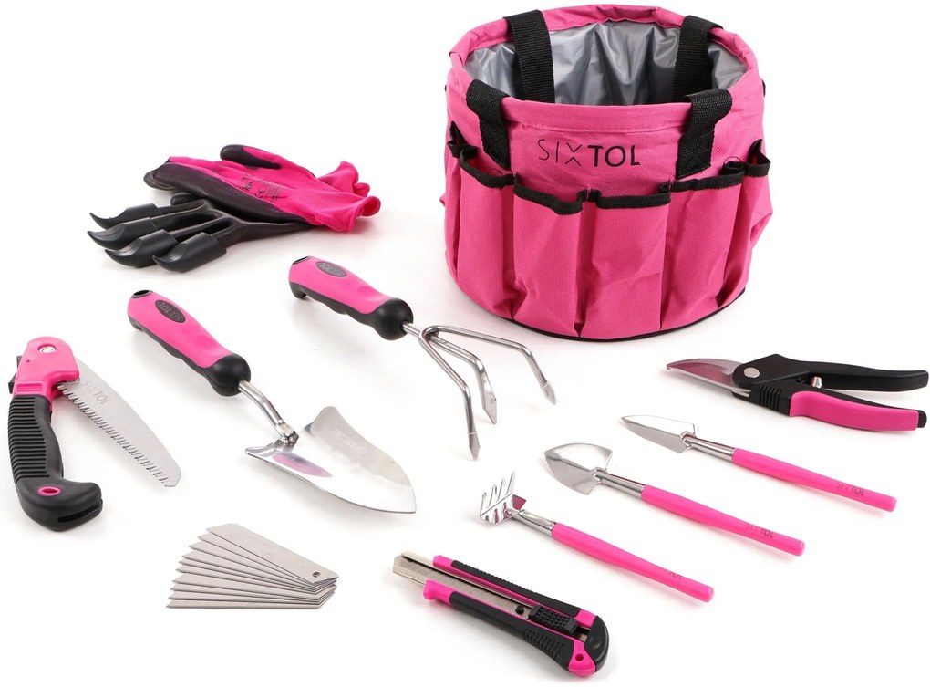 Set zahradního nářadí sixtol sada zahradního nářadí garden pink 10