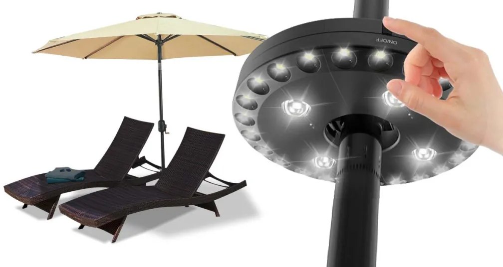 LED lampa ke slunečníkům