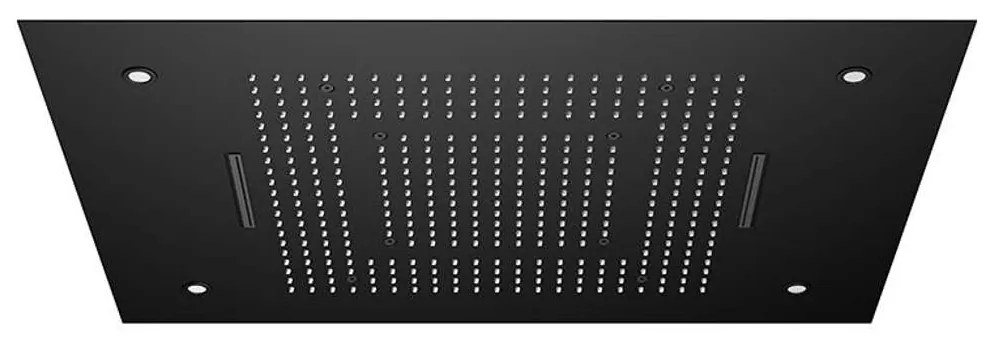 Steinberg 390 - Hlavová sprcha, 60x80 cm, 3 proudy, LED osvětlení, matná černá 390 6832 S