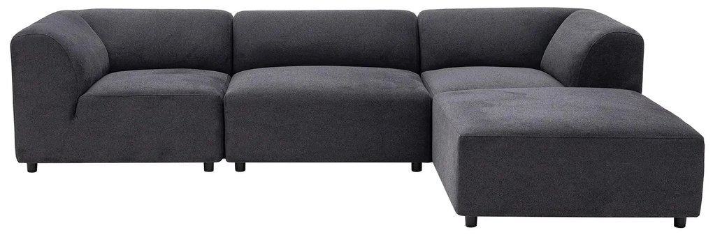 Hanah Home Rohová pohovka ALPHA antracitová pravá