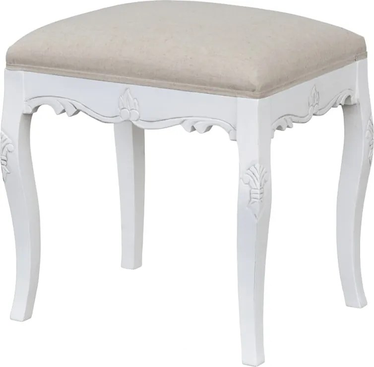 Bílá stolička z topolového dřeva Livin Hill Rimini