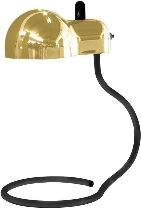 Linealight 8952 Minitopo Gold special, zelená stolní retro lampička, 1x7W LED E27, výška 36cm