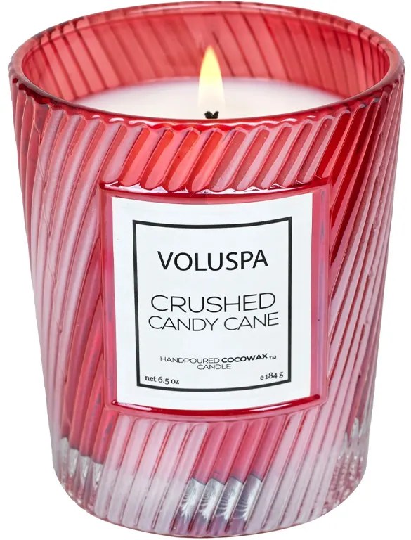 Voluspa – vonná svíčka Crushed Candy Cane (Peprmintové lízátko), 184 g