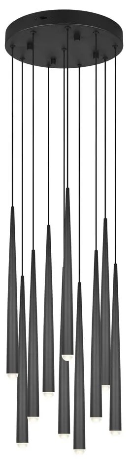 Černé LED závěsné svítidlo ø 30 cm Cala – Trio Select