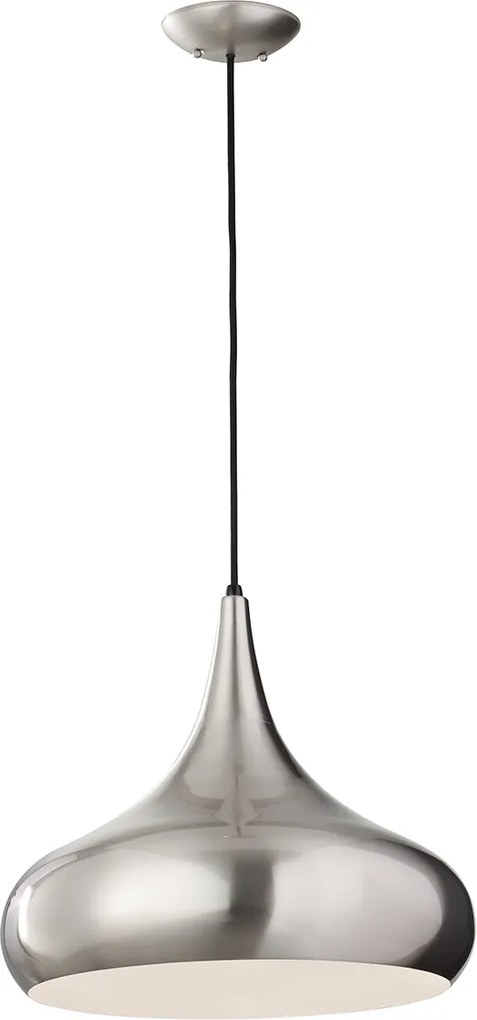 Beso 1 žárovka Large Závěsné světlo - Brushed Steel