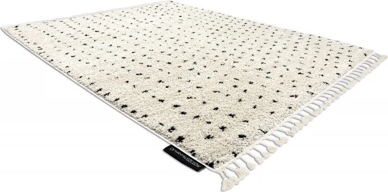 Kusový koberec Berber Syla B752 dots cream, 160x220, biela, kancelária, Dywany Łuszczów