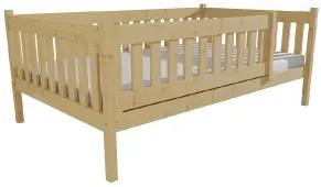 Vomaks Dětská postel M 012 XL NEW* 140 x 200 cm surové dřevo