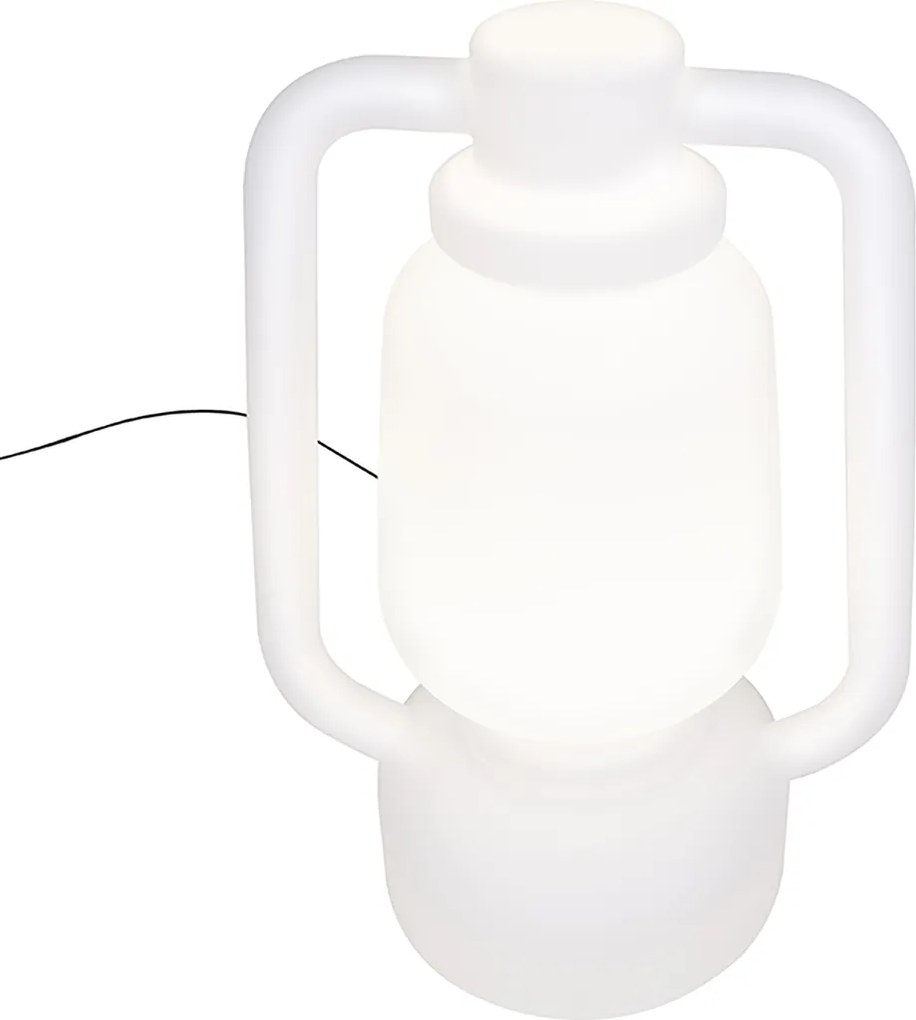 Chytrá stojací lampa bílá 110 cm vč. Wi-Fi G95 - Storm Extra Large