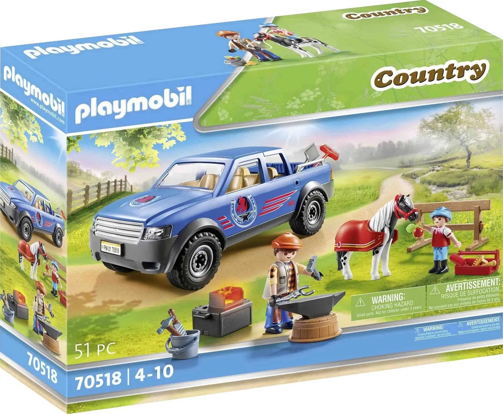 Stavebnice playmobil 70518 mobilní podkovářství
