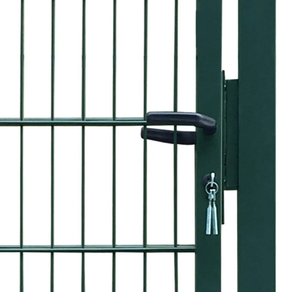 vidaXL Marketos 2D plotová branka (jednoduchá) zelená 100 x 120 cm