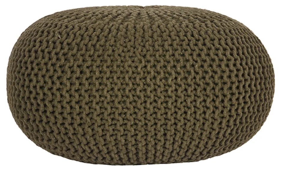 LABEL51 pletený puf GEBREID armádní zelená L Color: Army green SH-24.065