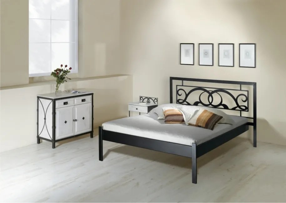Iron Art GRANADA kovaná postel pro rozměr matrace: 180 x 200 cm