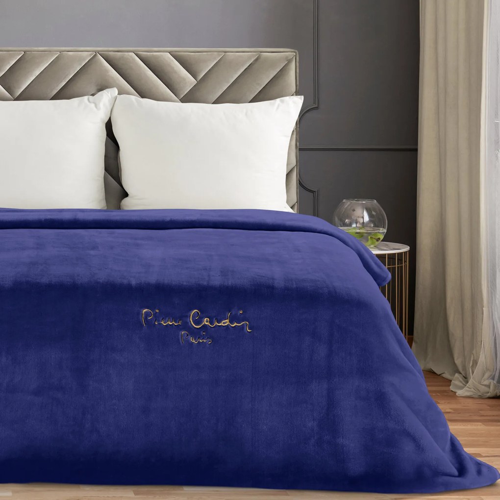 AKRYLOVÁ DEKA PIERRE CARDIN CLARA1 220X240 CM TMAVĚMODRÁ