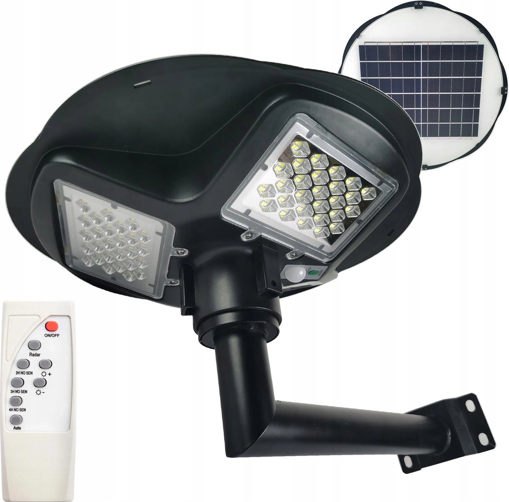 Solární Lampa Pouliční Lampa 150 W 1500 W Led S Pohybovým A Soumrakovým Senzorem Pilot