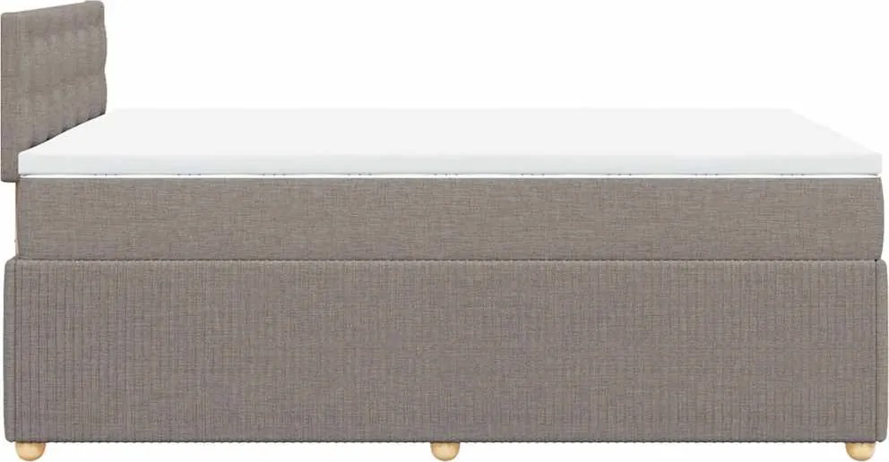 Box spring postel s matrací taupe 120x200 cm textil 3289741