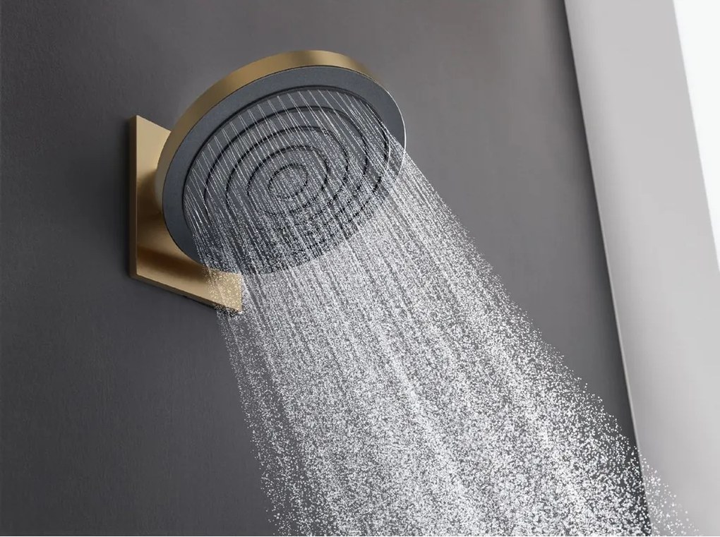 Hansgrohe Pulsify, nástěnné připojení pro hlavovou sprchu 260, kartáčovaný bronz, HAN-24149140