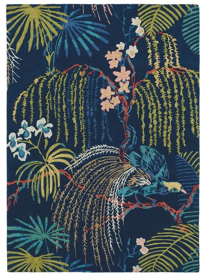 Sanderson Rain Forest Tropical nights 50708 140x200cm blue