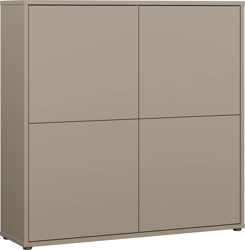 XXXLutz VYSOKÁ KOMODA, šedohnědá, 124,5/121,5/34,9 cm Carryhome - Online Only komody - 000687018337