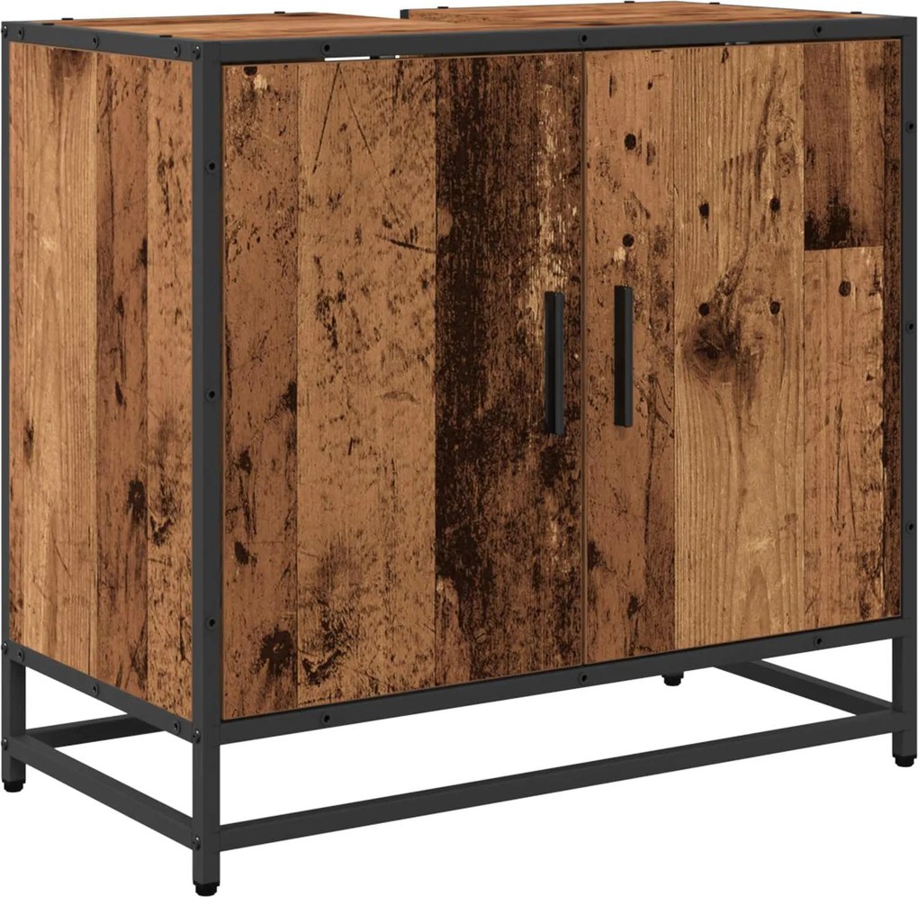 Sada koupelnového nábytku 3 ks Staré dřevo 65 x 33 x 60 cm 3402515