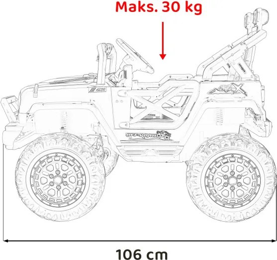 Elektrické autíčko OFF ROAD Speed růžové