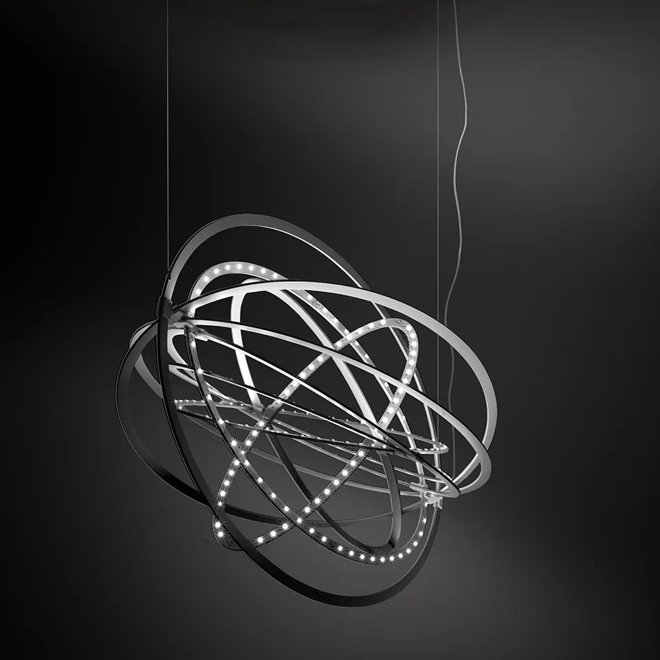 Artemide 1623010A Copernico sospensione, designové závěsné LED svítidlo, 38W LED, hliník, 104x64cm