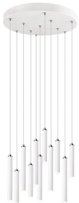 Trio 321691131 led závěsné stropní svítidlo tubular 11x2,5w | 2420lm | 3000k | ip20 - 3 fázové stmívání, bílá