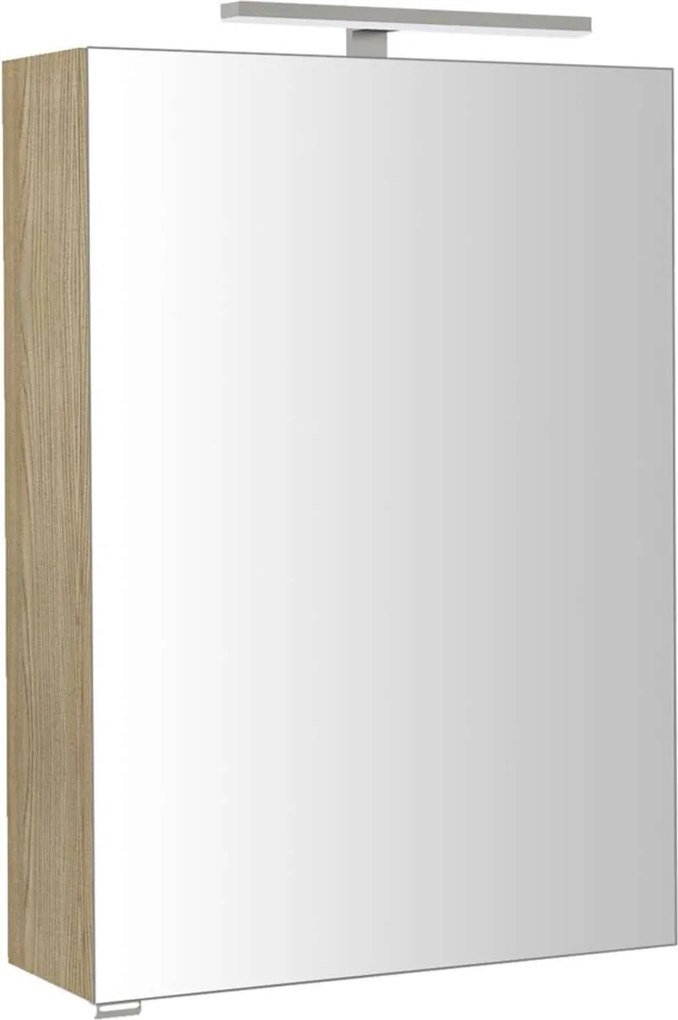 Sapho Riwa - Zrcadlová skříňka s LED osvětlením 50x70x17 cm, jilm bardini RIW050-0013