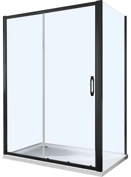 Hüppe Sprchové dveře 2-dílné 100 cm, černá 140408.123.322