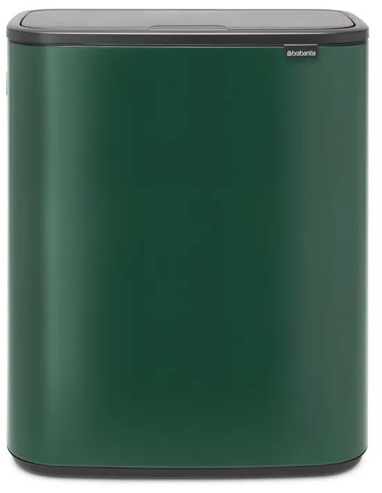 Brabantia Bo Touch Bin 2 x30 L tmavě zelená 304224