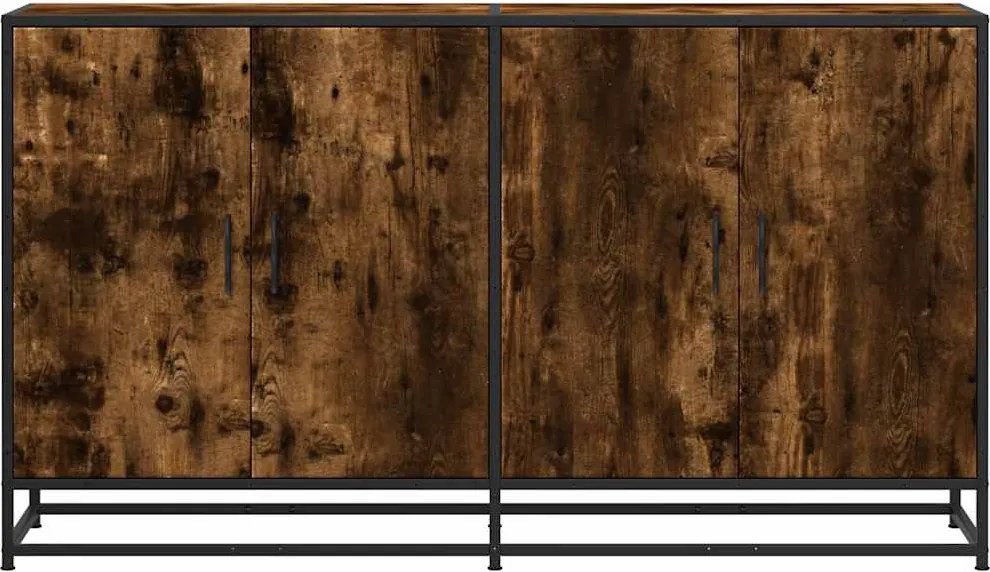 Příborník kouřový dub 134 x 35 x 76 cm kompozitní dřevo 3300817