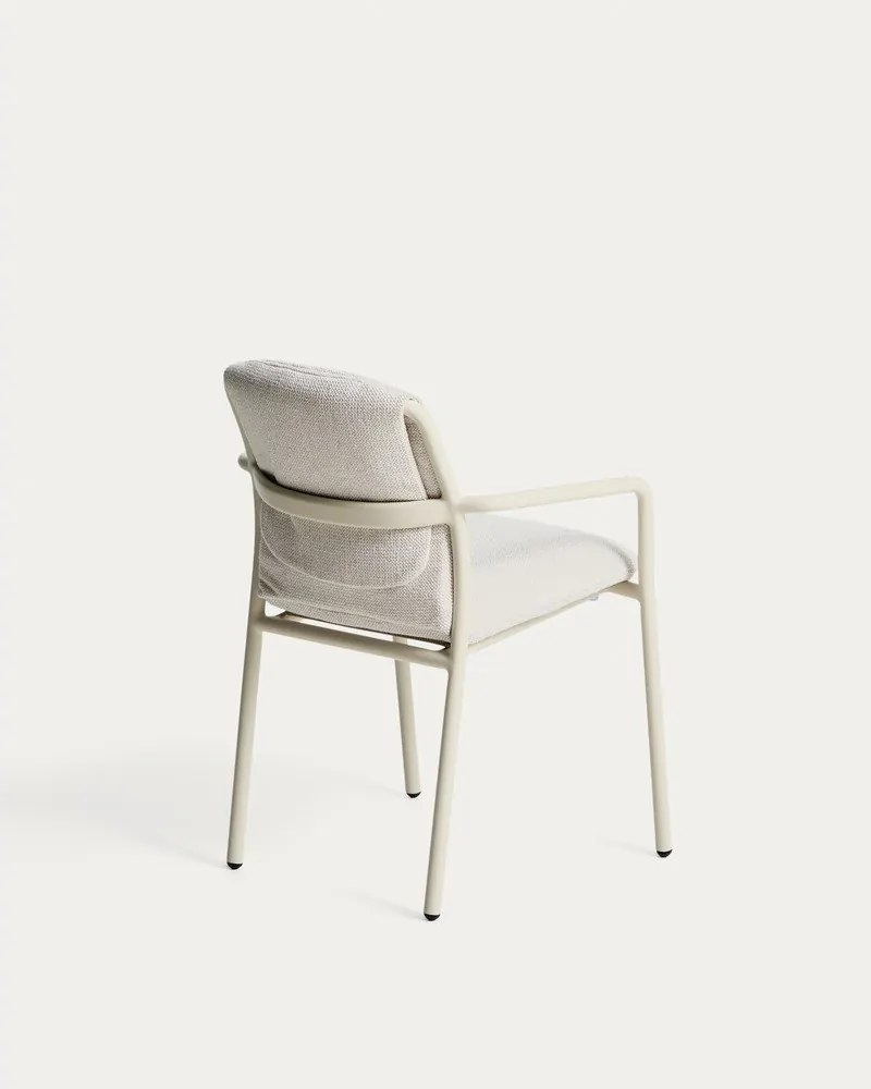 Béžová polstrovaná zahradní židle Linosa – Kave Home
