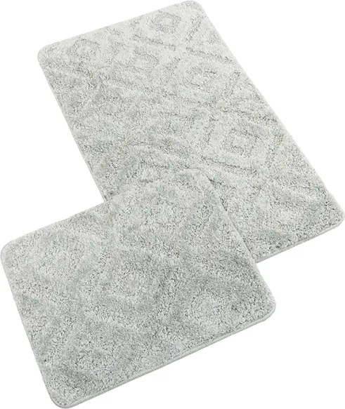 Bellatex koupelnové předložky BANYSILVER bez výkroje sada 60x100, 60x50 cm Světle šedá