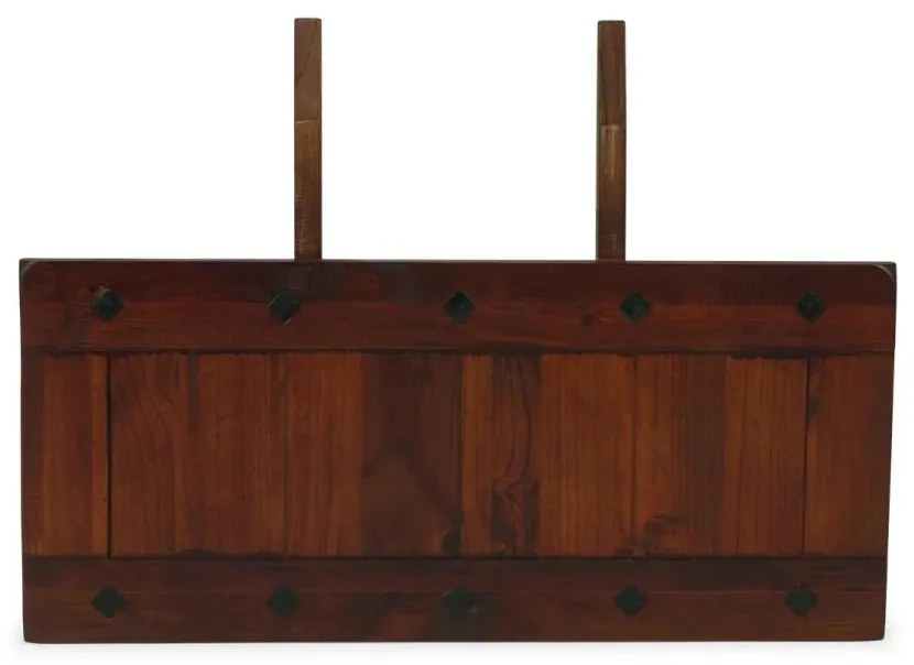 furniture-nabytek.cz - Masivní připínací talíř Catello z borovice, lakovaný, hnědý – sada 2 ks