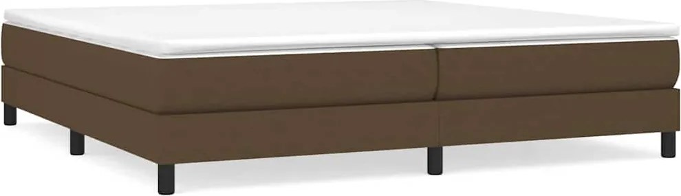 Rám postele s boxspringem tmavě hnědý 200 x 200 cm textil 3120543