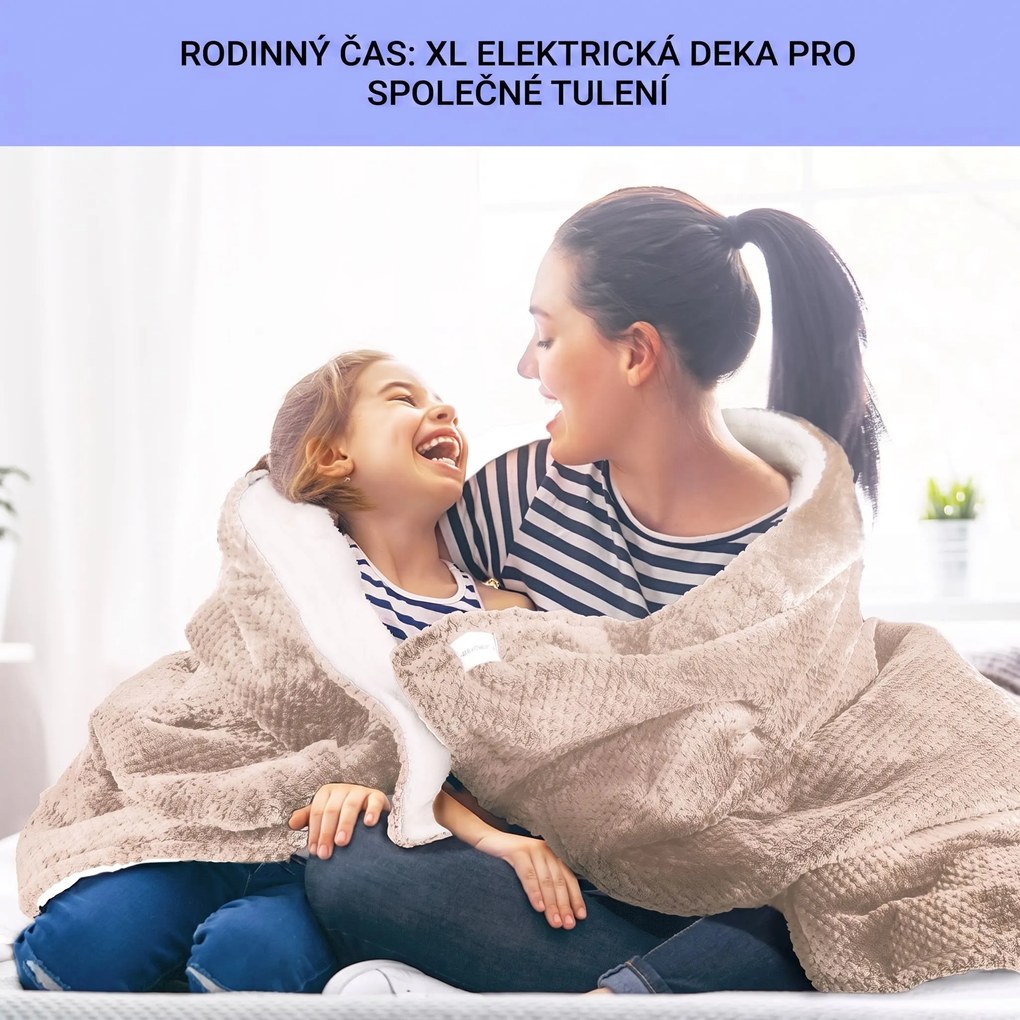Klarstein DR Watson Deluxe XL, elektrická deka, 160 W, 9 stupňů ohřevu, 180 x 130 cm