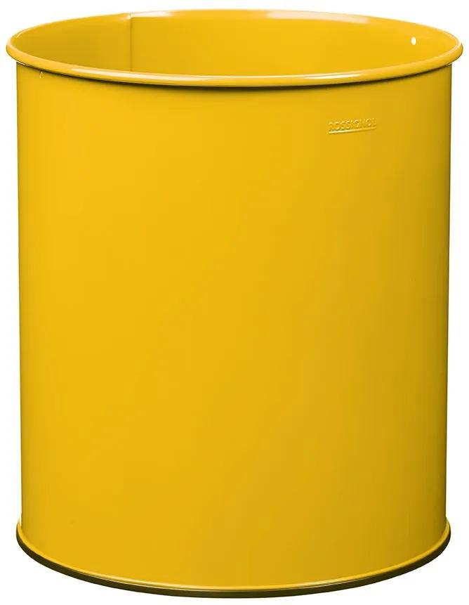 Rossignol SAS Odpadkový koš Rossignol Appy 50156, 30 L, ocelový, žlutý, RAL 1012