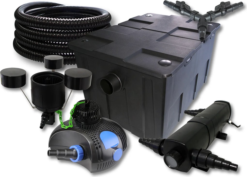 Sada jezírkové filtrace SunSun CBF-550 / CTF-12000 – 60000 L, 12000 l/h, 100 W (55351)