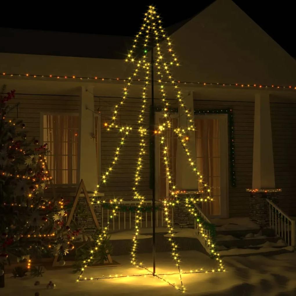 Vánoční stromek kužel 360 LED diod dovnitř i ven 143 x 250 cm,  328591 HangarStore.cz