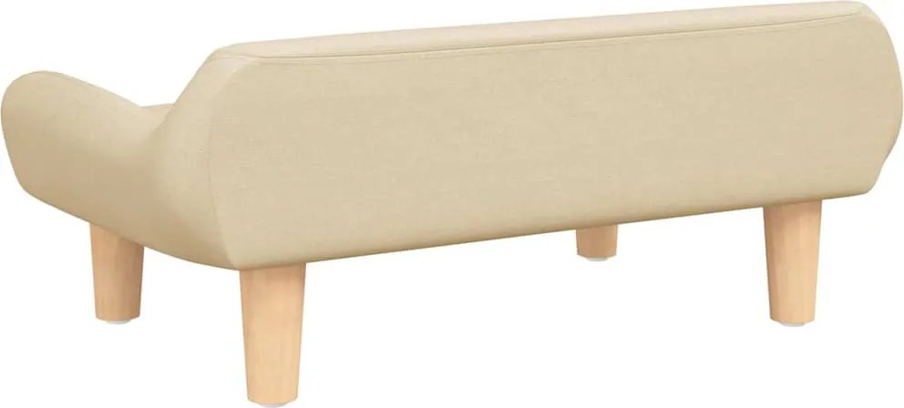 Pelíšek pro psy krémový 70 x 40 x 24 cm textil 171945