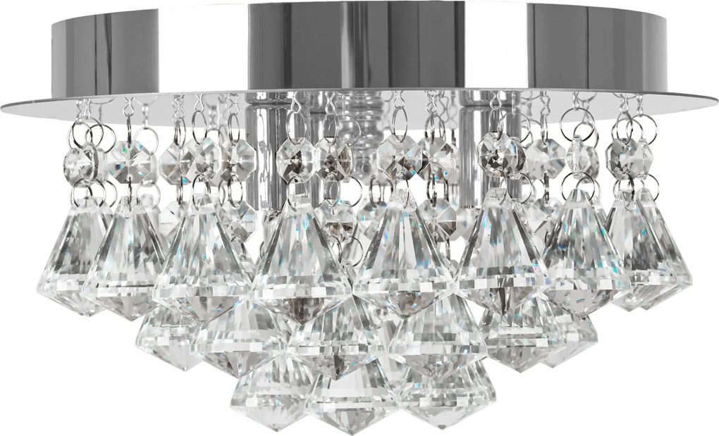 Toolight - Křišťálové závěsné svítidlo G9 3x40W APP1039-C, chromová, OSW-06822
