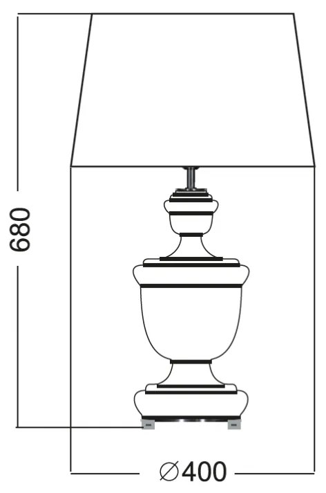 4concepts Designová stolní lampa TIVOLI PLATINUM