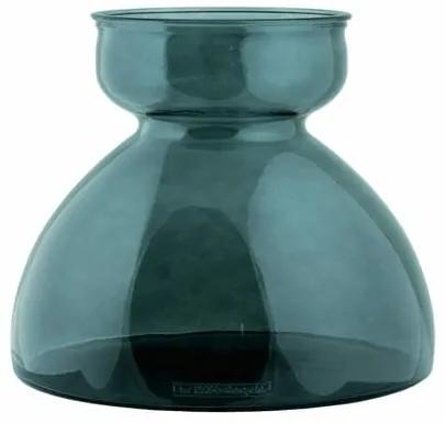 San Miguel VIDRIOS SAN MIGUEL !RECYCLED GLASS! Váza SENNA, 34cm|10,5L, zeleno šedo modrá