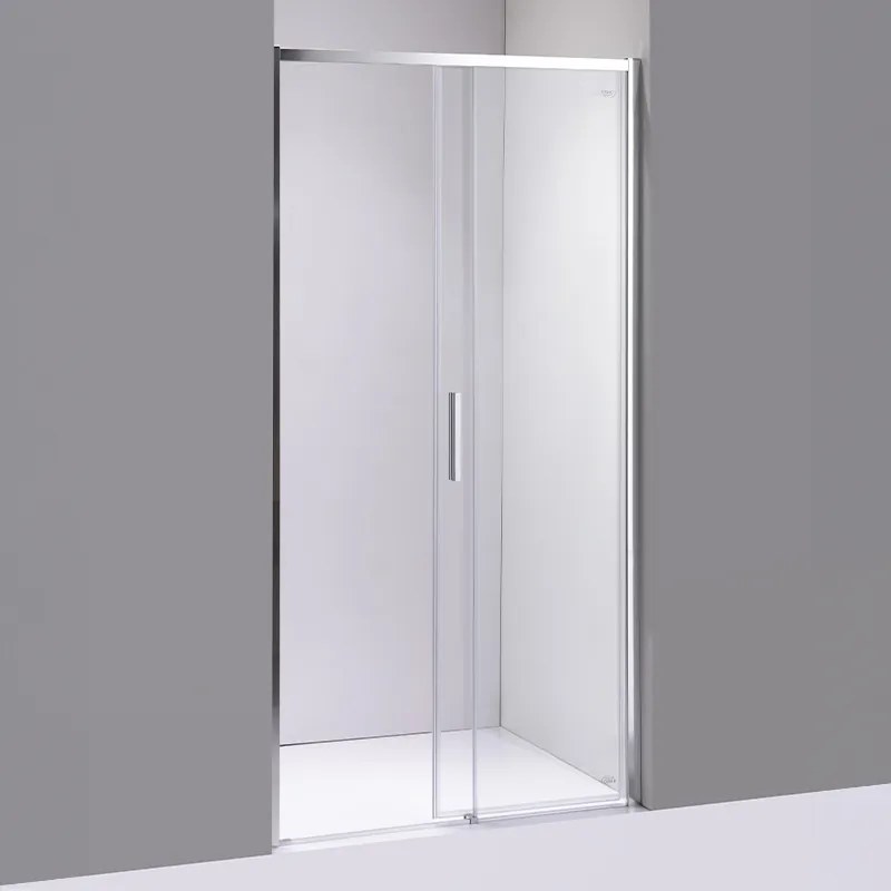 BPS-koupelny Posuvné sprchové dveře PD-NOCR HYD-5168 110 cm chrom/transparent pro instalaci do niky - bez vaničky
