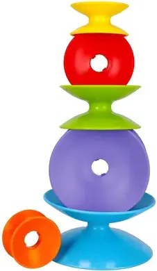 BAM BAM Navlékací pyramida 35 cm / od 6 měsíců / plast