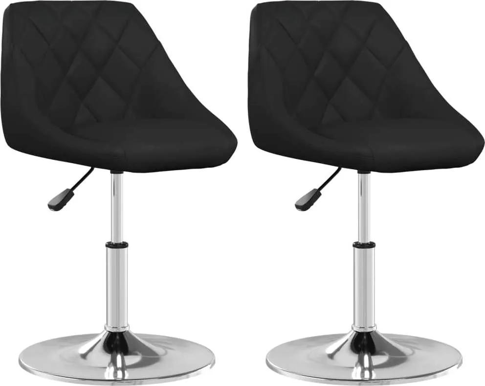 vidaXL Jídelní židle 2 ks umělá kůže [335160] Barva: Černá