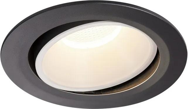 NUMINOS® MOVE DL XL vnitřní LED zápustné stropní svítidlo černá/bílá 4000 K 55° otočné a výkyvné - B