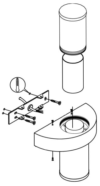 Eglo 94799 - Venkovní nástěnné svítidlo BEVERLY 1 2xLED/3,7W/230V IP44