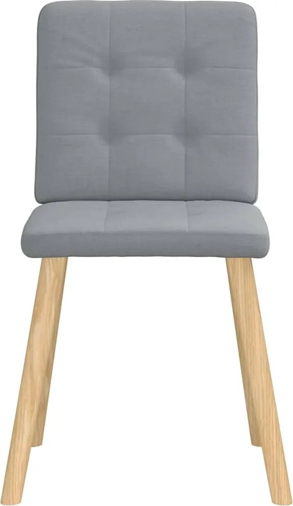 Jídelní židle 4 ks světle šedé textil 3315168